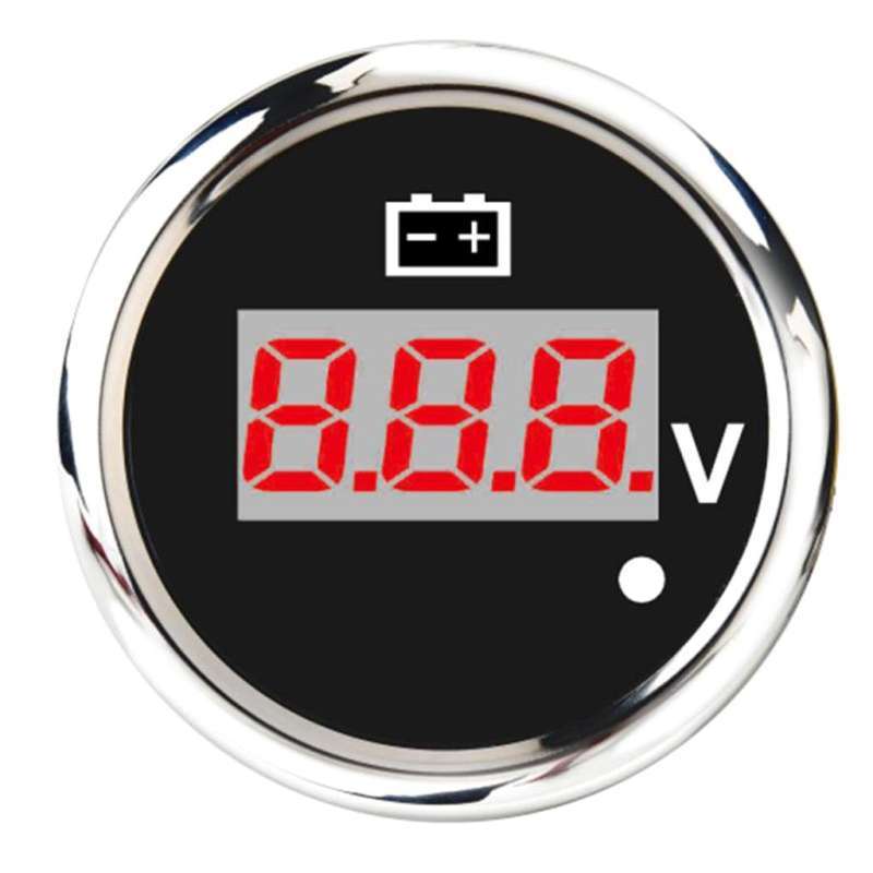 Jual Boat Marine Digital Panel DC Voltmeter Voltage Meter Display 8-32V ...