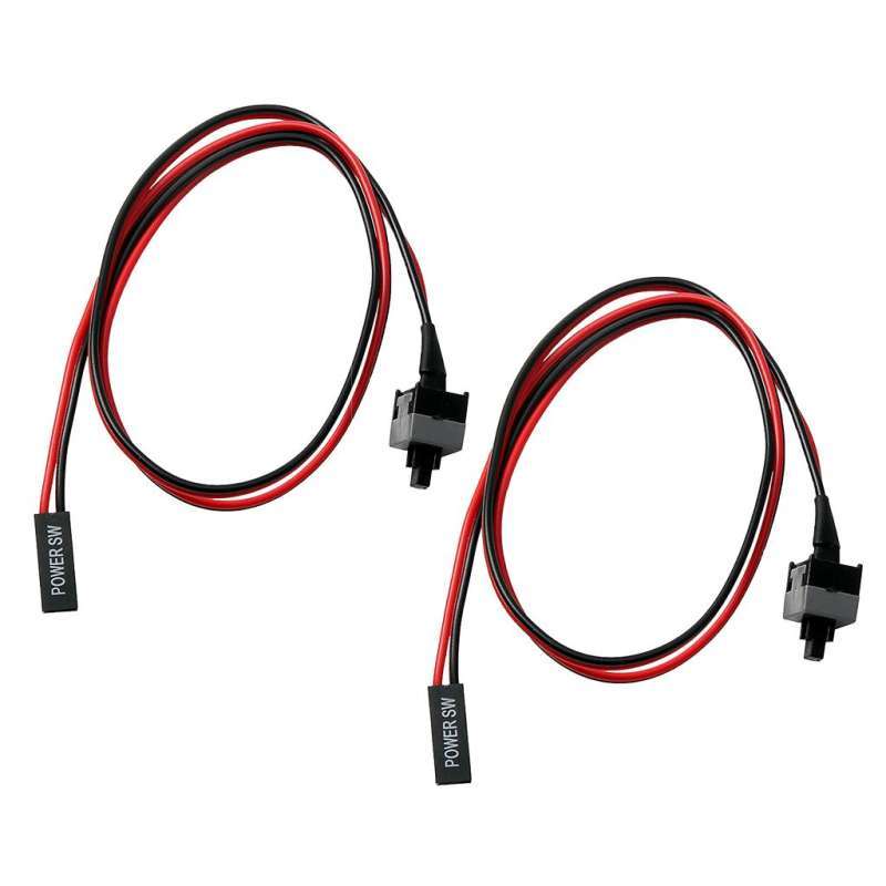 Jual 2pcs 2 Pin Desktop Motherboard Power Cable on/off Button ATX ...