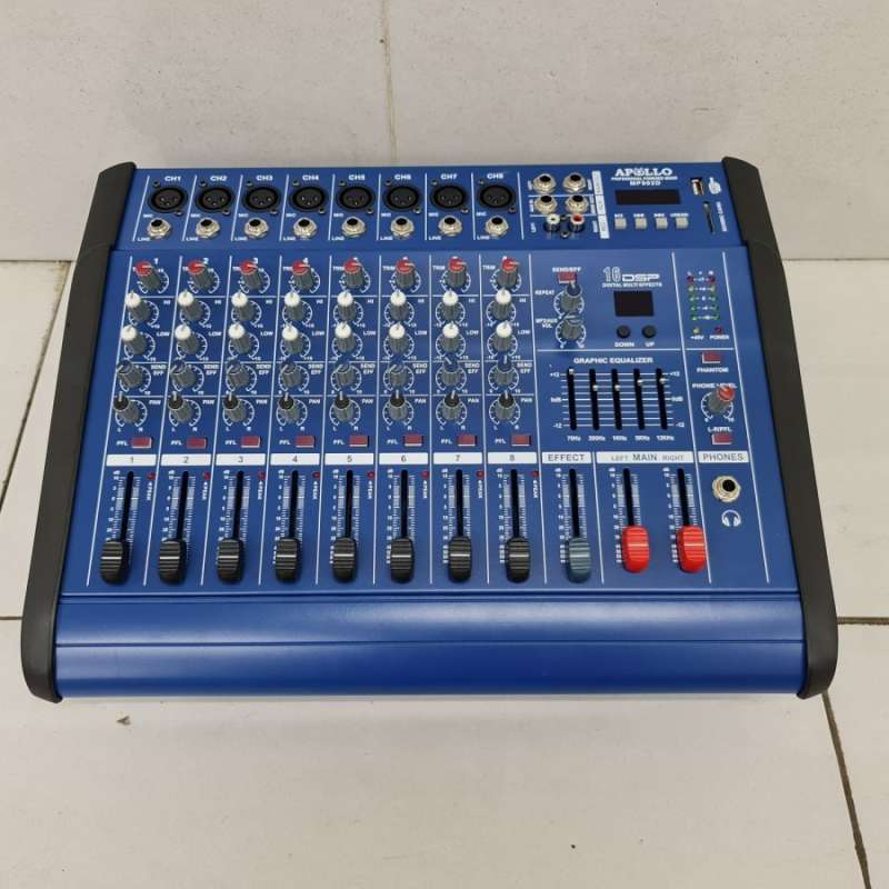 Jual Power Mixer 8 Channel Apollo Usb EQUALIZER effect vocal di Seller INDO APRIL - Glodok, Kota ...