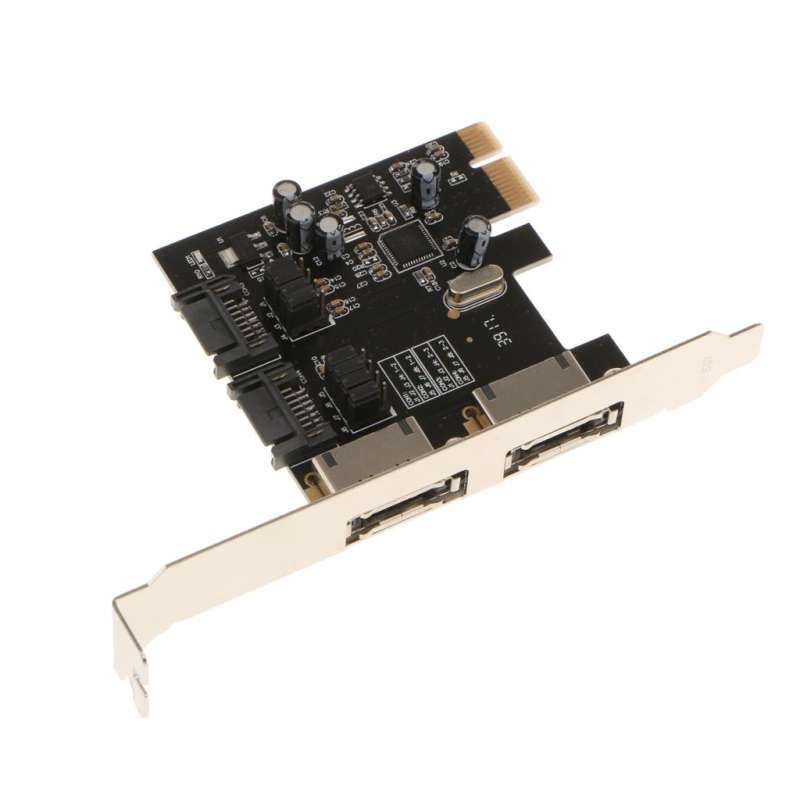 Promo SuperSpeed 2 Port SATA III PCI-Express Card eSATA Expansion Card ...