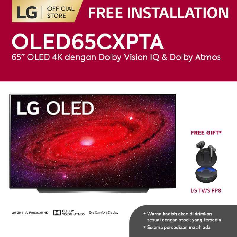 Jual LG OLED65CXPTA 4K Smart TV [65 Inch/Dolby Vision IQ/Dolby Atmos/AI ...