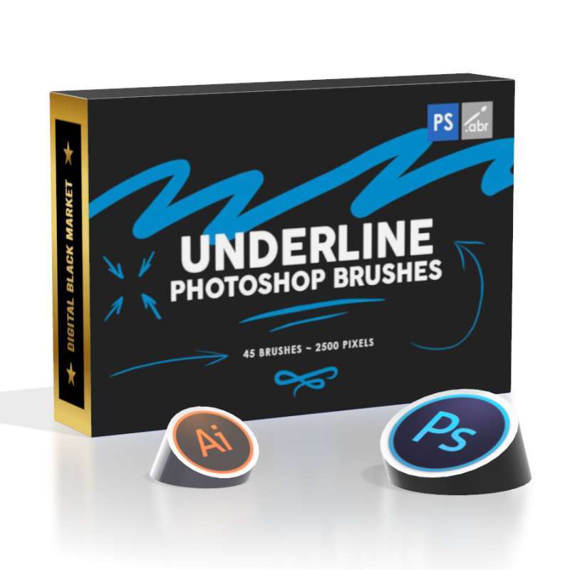 Jual 45 Underline - Photoshop Stamp Brushes Vol1 di Seller DIGITAL ...