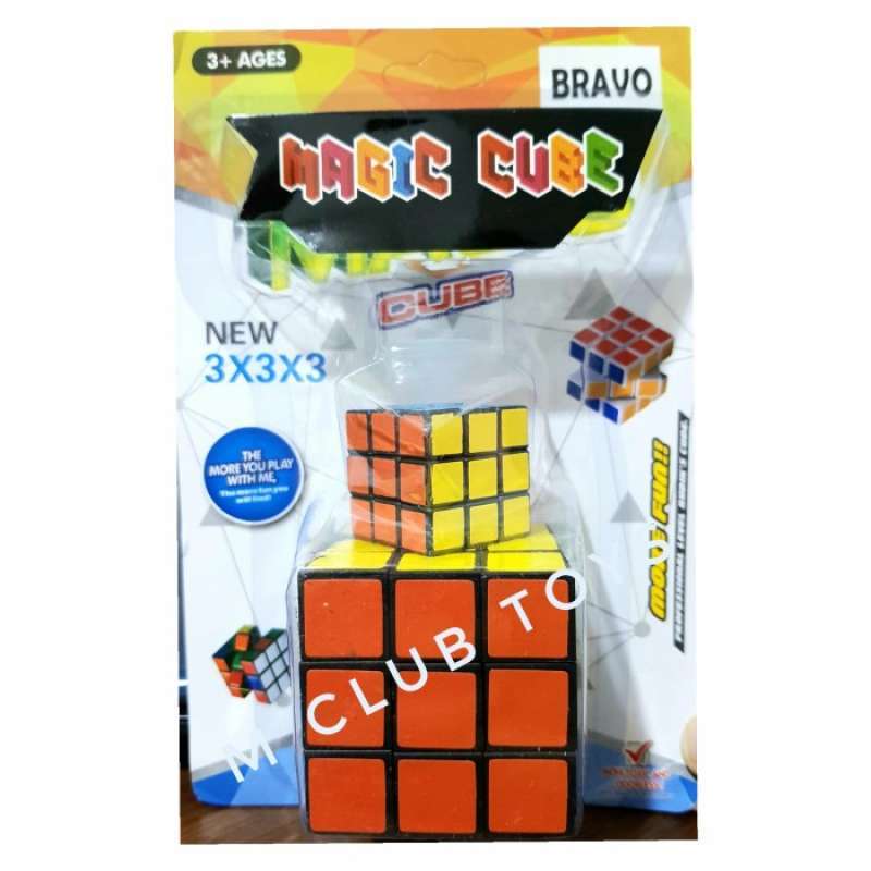 Jual RUBIK MAGIC CUBE 3X3X3 PAKET 2IN1 STANDART DAN MINI RUBICS di ...