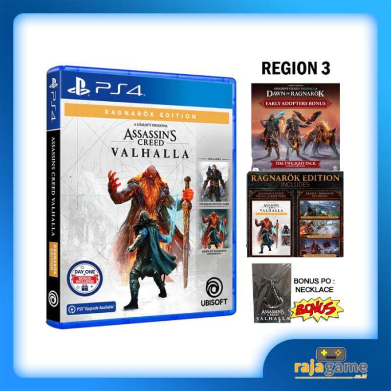Jual Assassins Creed Valhalla Ragnarok Edition Base Game Dlc Game