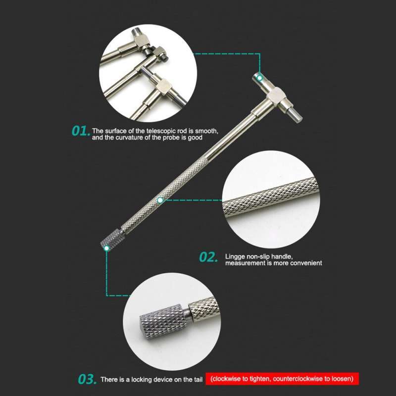 Jual Telescopic Gauge 6 In 1 / Telecoping Ukur Diameter Teleskopik 8 ...