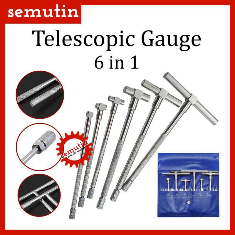Jual Telescopic Gauge 6 in 1 / Telecoping Ukur Diameter Teleskopik 8 ...