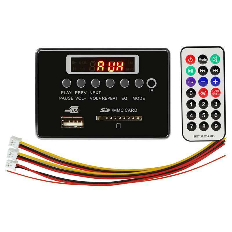 Jual Bluetooth Mp3 Decoding Board 5v/12v Wma/wav Player Decode Usb For ...