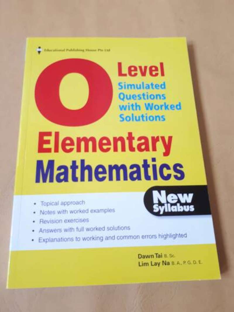Promo Original O - Level Elementary Mathematics Buku School Book Import ...