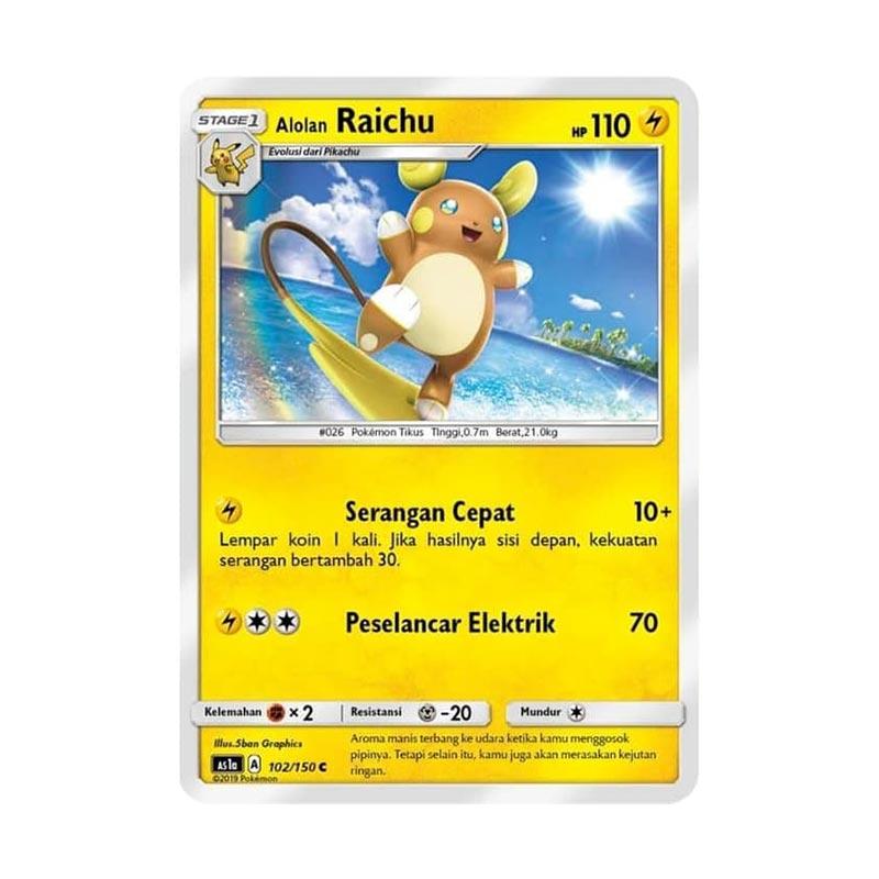 Jual Pokemon Indonesia Trading Card Alolan Raichu As1a 102-150 C Di ...