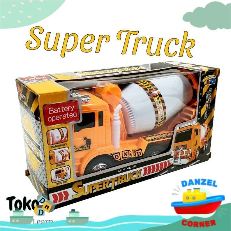 Jual Mainan - Mobil Super Truck Mixer Truk Molen Semen Konstruksi ...