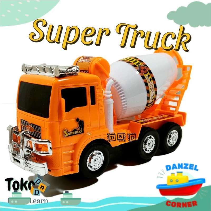 Jual Mainan - Mobil Super Truck Mixer Truk Molen Semen Konstruksi ...