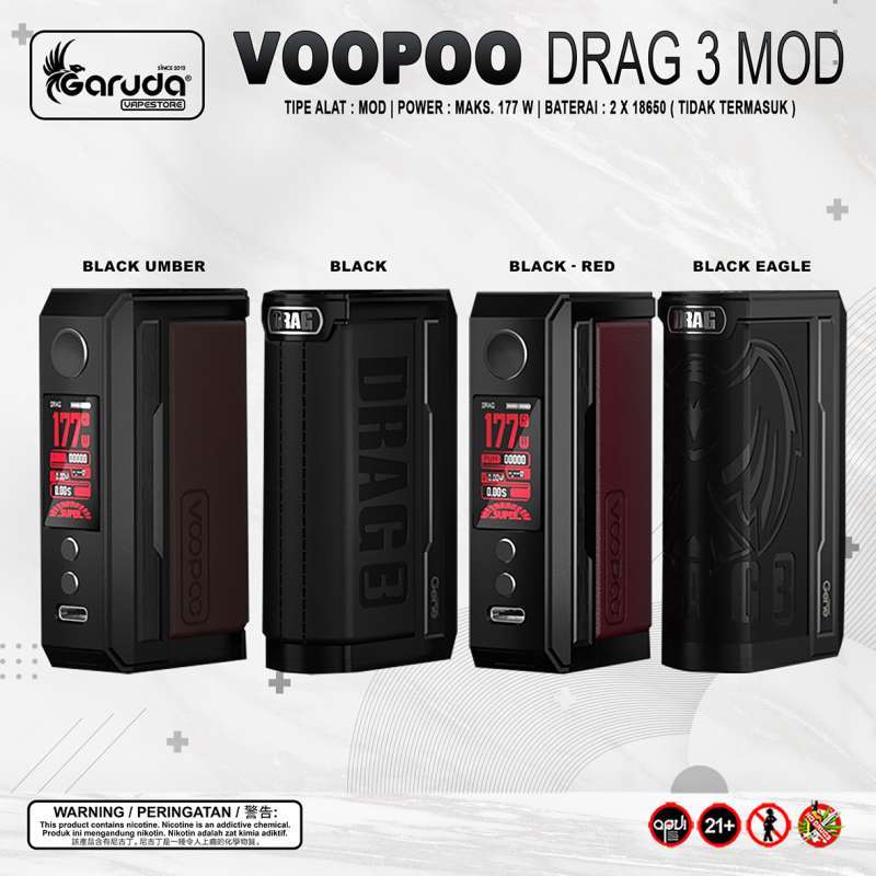 Jual Drag 3 Mod by Voopoo 100% Authentic - TREASURE LIME di Seller ...