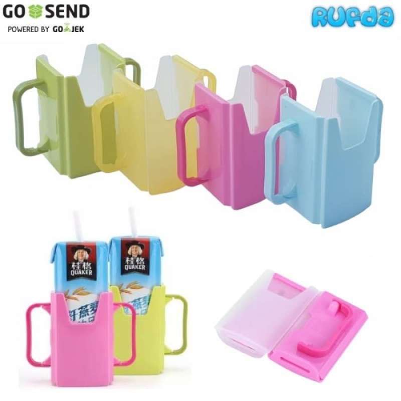 Jual Premium Juice Drink Box Holder Wadah Minuman Kemasan Bisa Dilipat ...