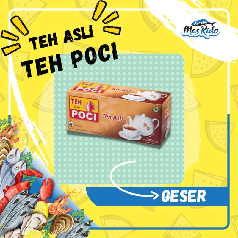 Jual Ikan Asin Mas Rido Teh Poci Vanilla Teh Celup Asli Rasa Vanilla ...