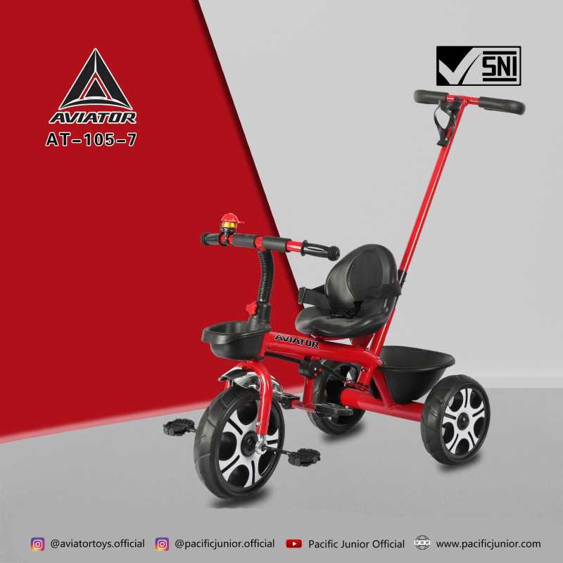 Jual Sepeda Anak RODA TIGA AVIATOR 105-7 sepeda stroller fitur bangku ...