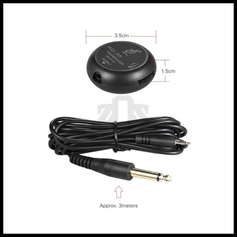 Jual Pickup Tempel Adeline Ad-35 Transducer Mic Microphone Biola Gitar ...