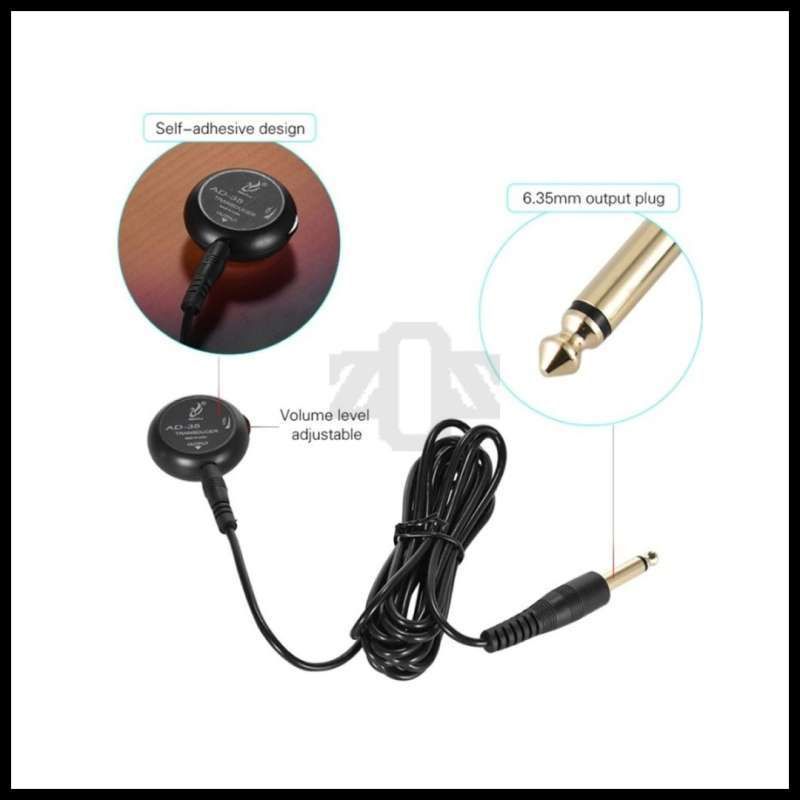 Jual Pickup Tempel Adeline Ad-35 Transducer Mic Microphone Biola Gitar ...