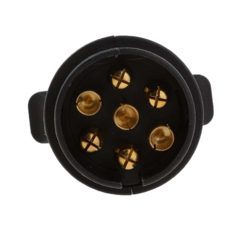 Jual 4x7-pin Trailer Caravan Plug 7 Way Towing Car Wiring Connector ...