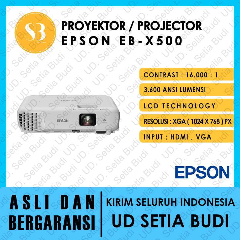 Jual Proyektor Epson EB-X500 / EB X500 / EB X 500 di Seller TOKO ...