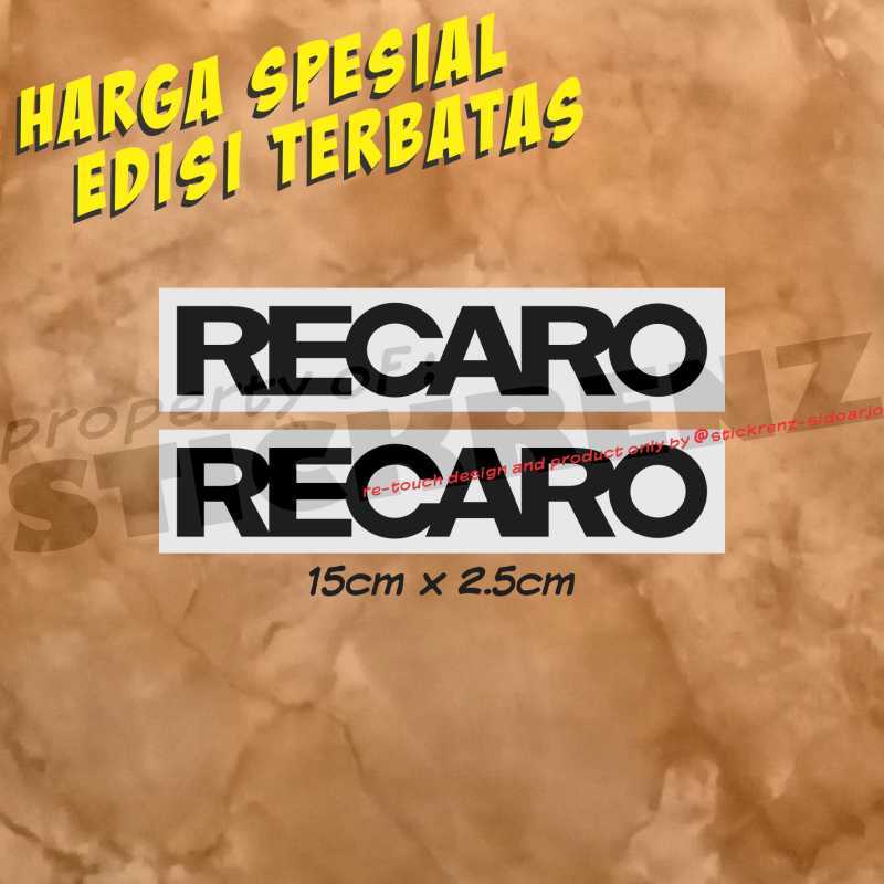Jual Cutting Sticker Stiker Logo Recaro 01 SE di Seller stickrenz99 ...