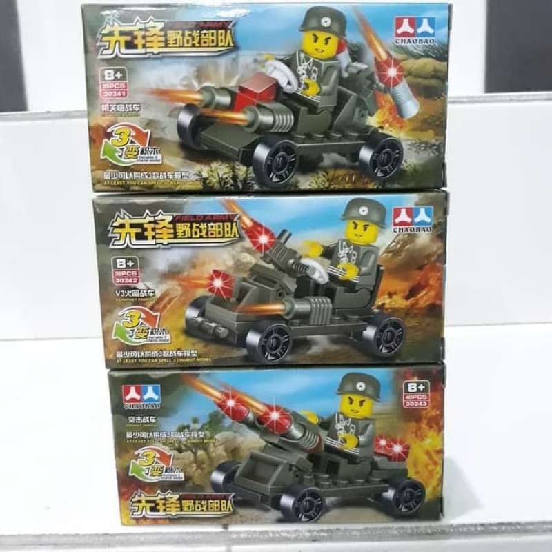 Jual LEGO BRICK TENTARA ARMY MILITER PERANG GOKART TEMPUR di Seller ...