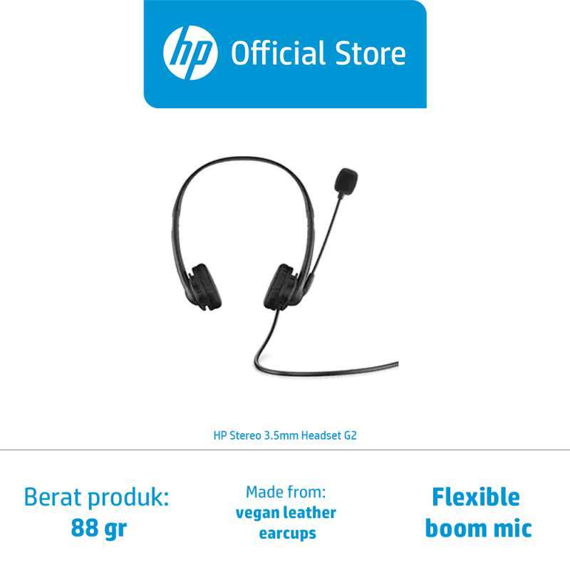 Jual HP Wired 3.5mm Stereo Headset G2 (428H6AA) di Seller Blibli ...