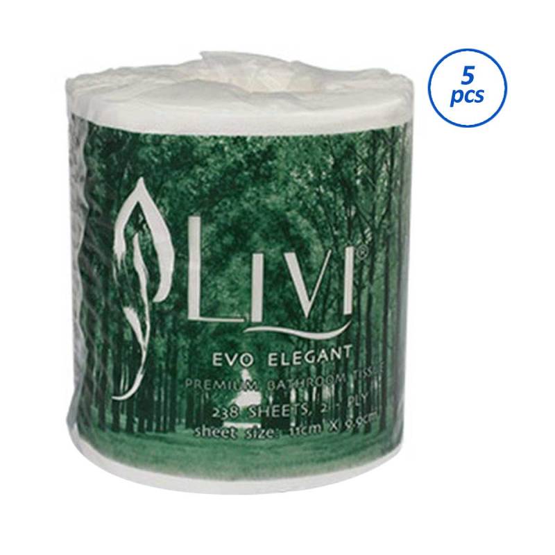 Promo Livi Evo Elegant Toilet Core Premium Bathroom Tissue Roll [238 ...