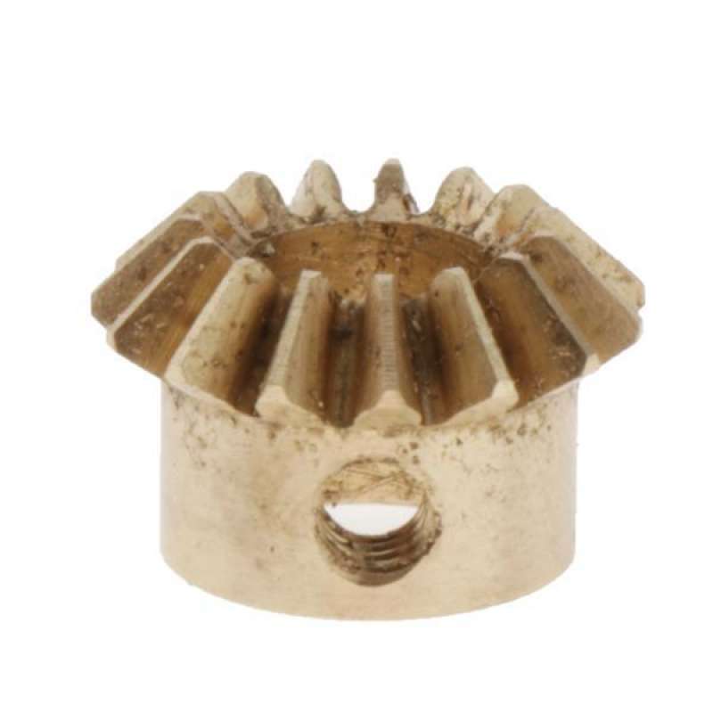 Promo 4x0.8 Modulus Brass Bevel Gear 15 Tooth 3 to 6mm Diameter Hole H ...