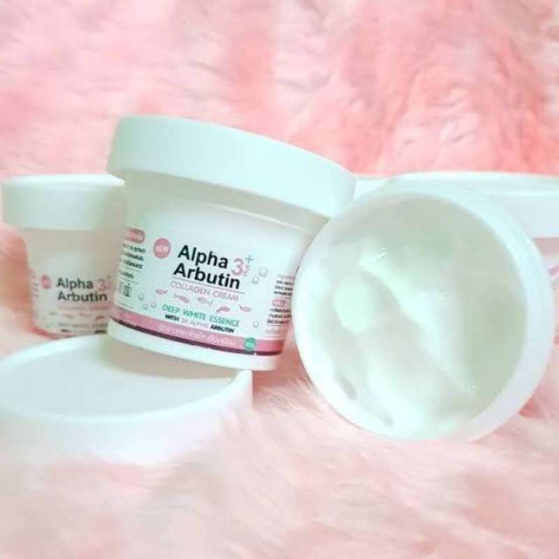 Jual Alpha Arbutin 3 Plus Collagen Deep Essence Whitening Cream ...