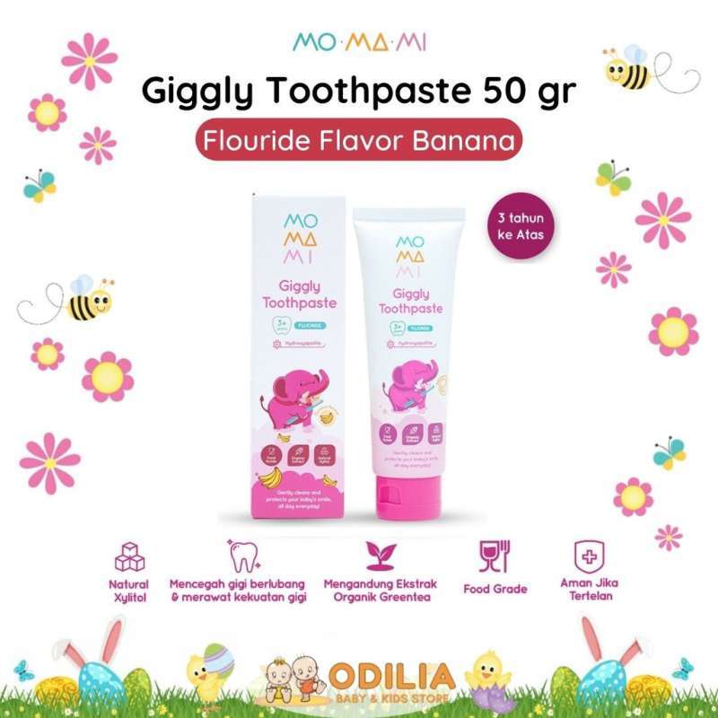 Jual Momami Toothpaste Flouride Banana 50 Gr - Pasta Gigi Anak Di ...