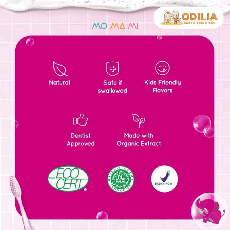 Jual Momami Toothpaste Flouride Banana 50 Gr - Pasta Gigi Anak Di ...