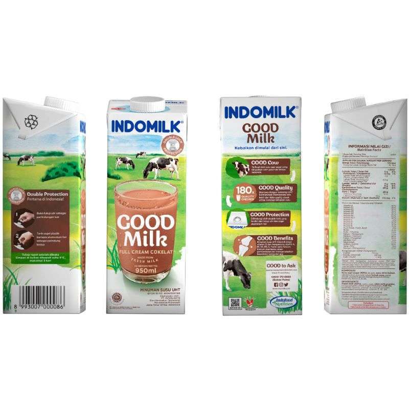 Promo Indomilk Full Cream Chocolate Susu UHT [950 mL] Diskon 16% di Seller Fresh by Bliblimart ...