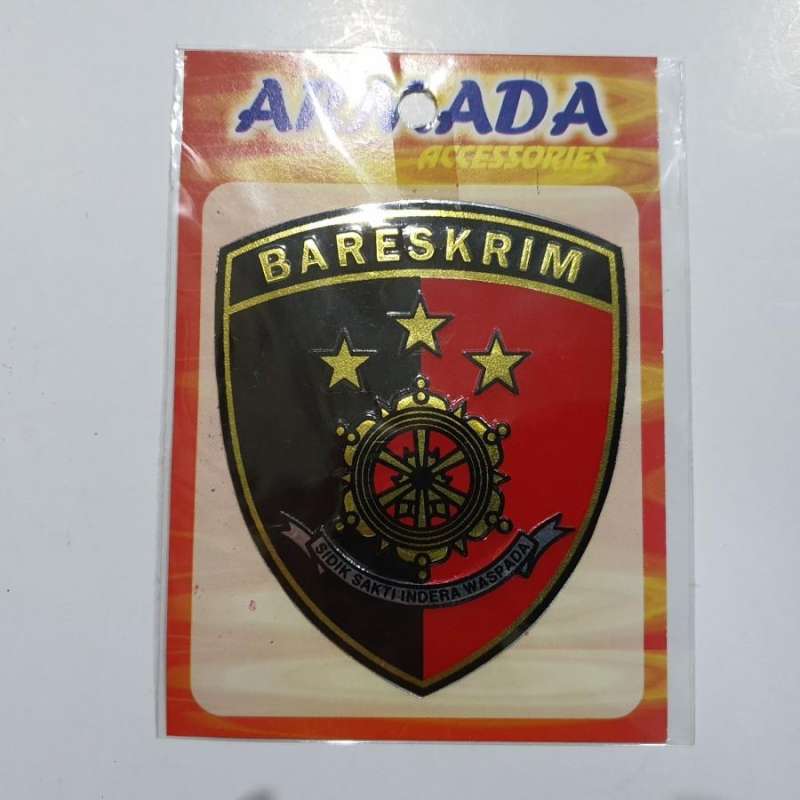 Jual Stiker Kilap kaca BARESKRIM BARU | Stiker motor | Stiker Mobil ...