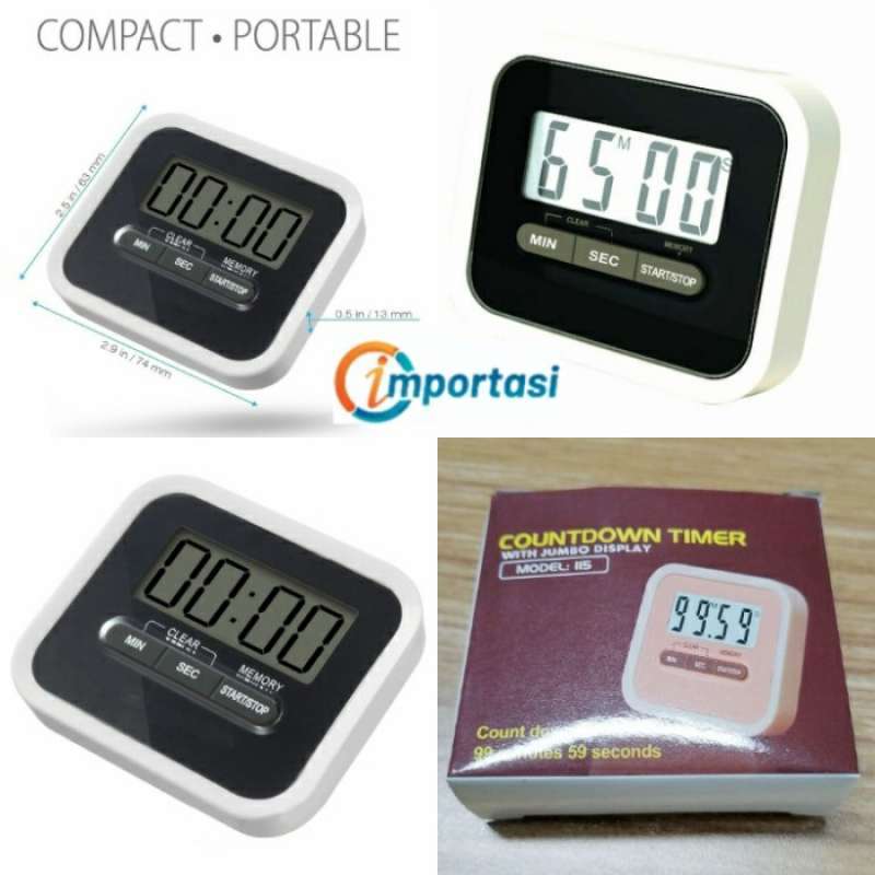 Jual DIGITAL TIMER MINI COUNTDOWN TIMER ALARM MASAK OLAHRAGA SEKOLAH ...