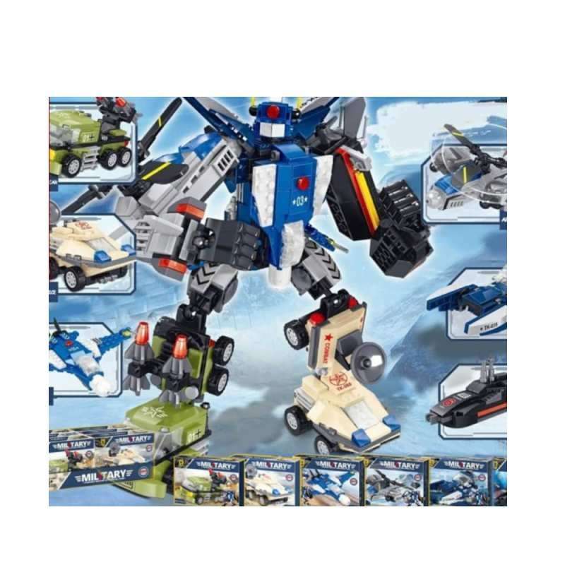 Promo Transformer Mobil Robot Blok Block Balok Bricks Tumpuk Building ...