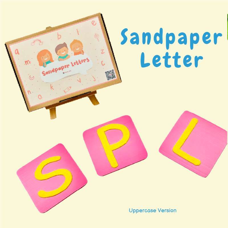 Jual mini SPL sandpaper letters DIY Montessori language Lowercase Huruf ...