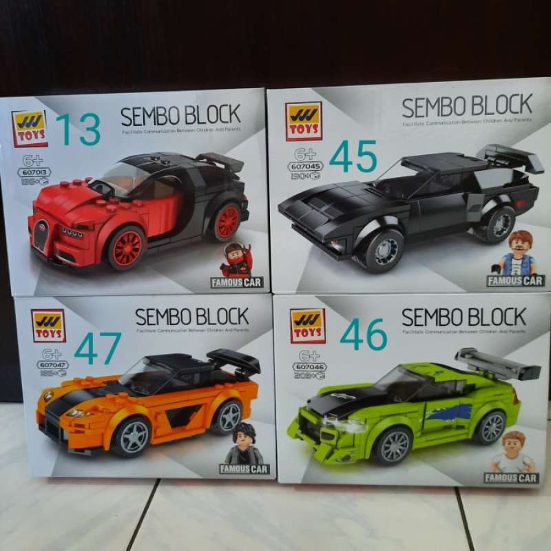 Jual Mainan Lego Brick Mobil Balap Super Car Polisi Mustang Ferrari Di ...