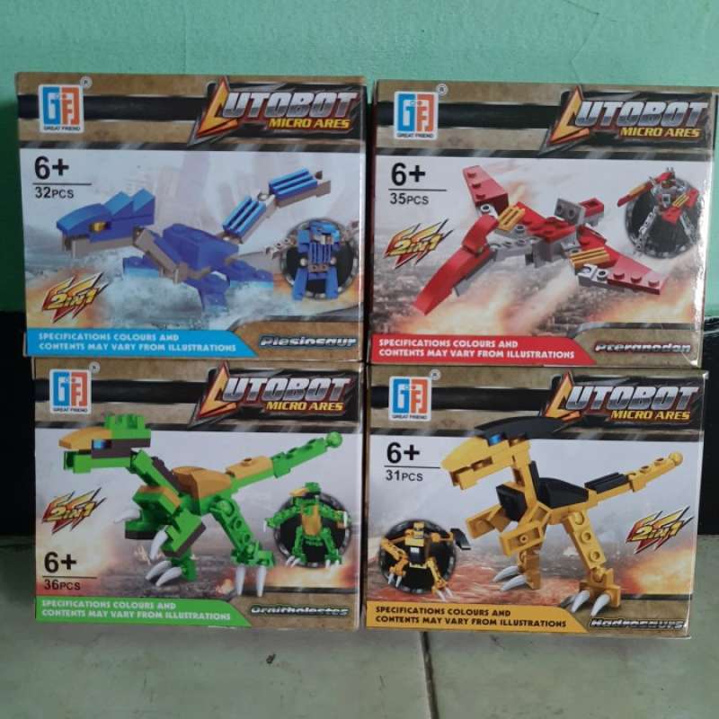 Jual LEGO ROBOT DINO DINOSAURUS RAPTOR PTEROSAURUS TREX NAGA (4 SERI ...