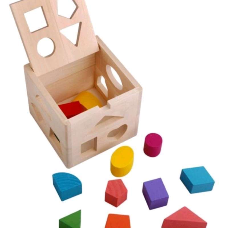 Promo Mainan Thirteen Hole Sorting Box Kayu Geometri Diskon 5% di ...