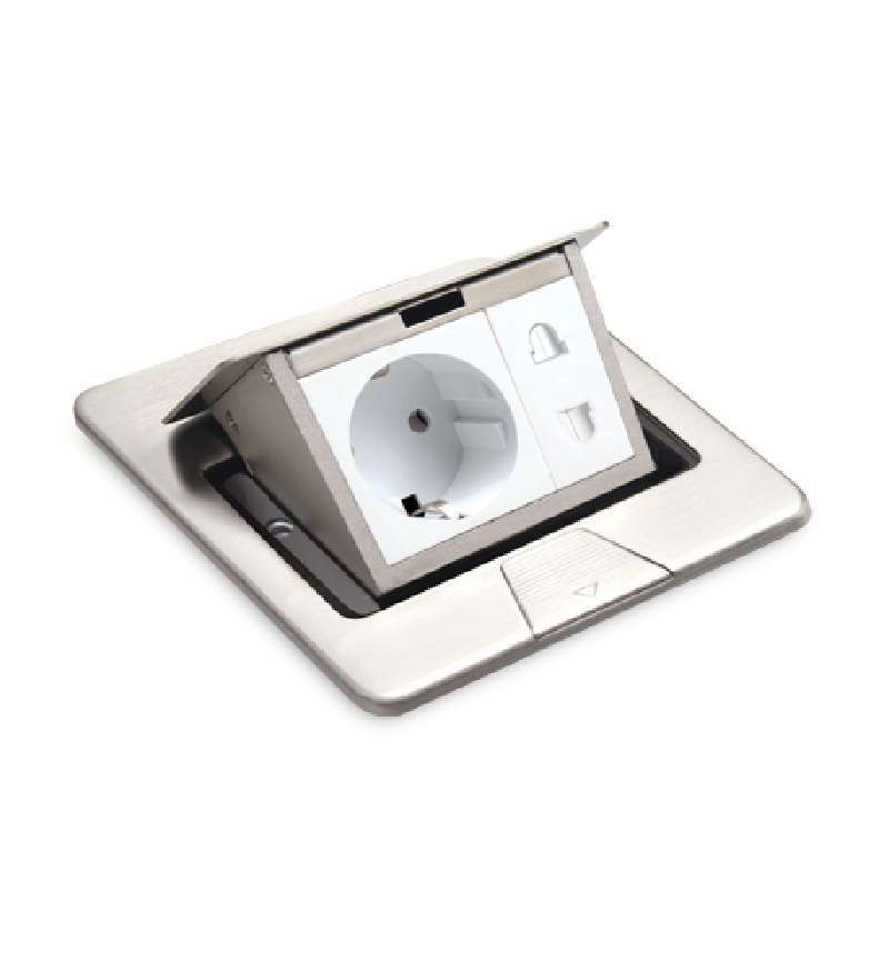 Jual Boss Stop Kontak Lantai Floor Outlet Schuko + 2 Pins Bfo426/16s-us ...
