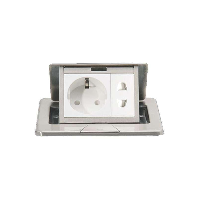 Jual Boss Stop Kontak Lantai Floor Outlet Schuko + 2 Pins Bfo426/16s-us ...