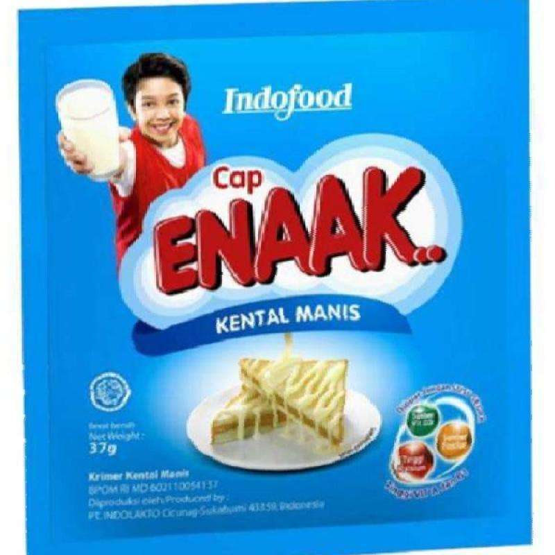 Promo Cap Enaak Susu Kental Manis Putih [37 gr / 120 Sachet / Karton ...