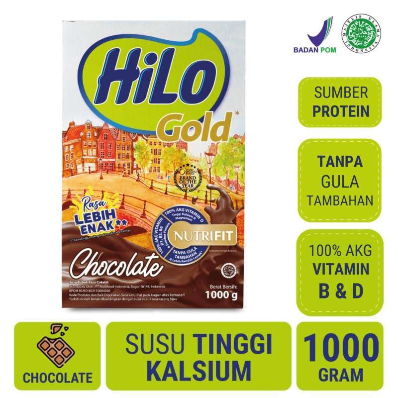 Promo HiLo Gold Chocolate 1000g - Susu Tinggi Kalsium Lebih Rendah ...
