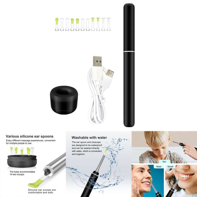 Promo Visual Ear Otoscope Wireless Ear Camera Mini Ear Picker 450mAh ...