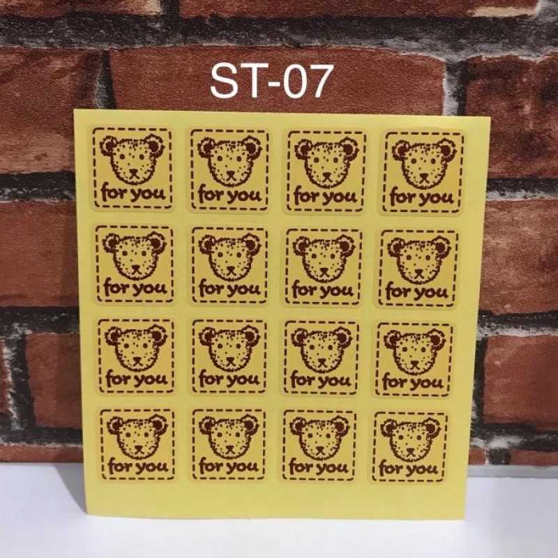 Jual Sticker Handmade Thank You Cantik Label Dus Kue Plastik Roti Fancy ...