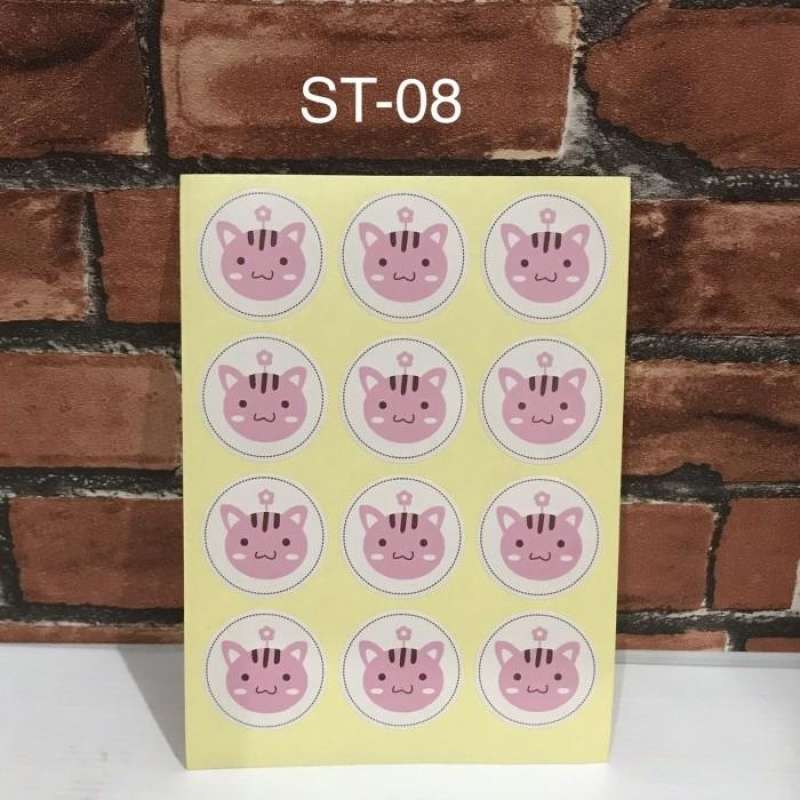 Jual Sticker Handmade Thank You Cantik Label Dus Kue Plastik Roti Fancy ...