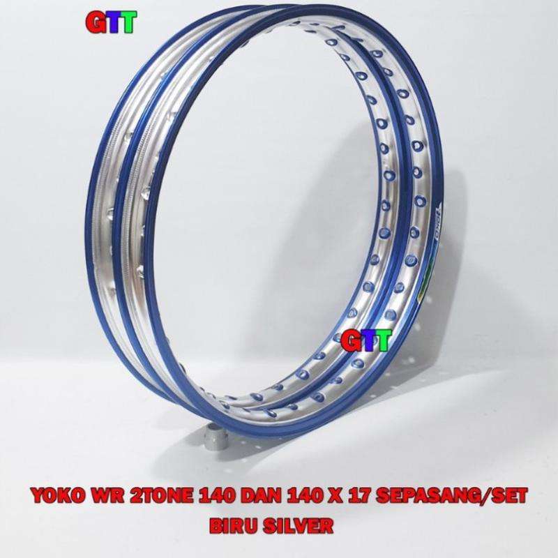 Jual Velg Rim Yoko Made In Thailand Sepasang Depan Belakang 2Tone ...