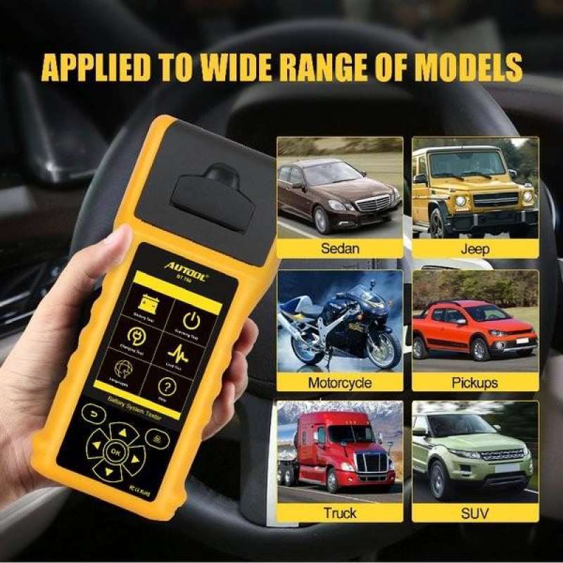 Jual AUTOOL BT760 6-30V ALAT TES AKI KENDARAAN DENGAN THERMAL PRINTER ...