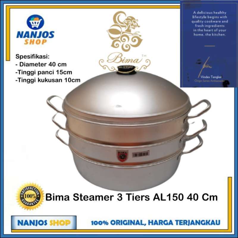 Jual Bima Panci Kukusan Aluminium Jumbo 40 Cm Dandang Besar AL150 di ...
