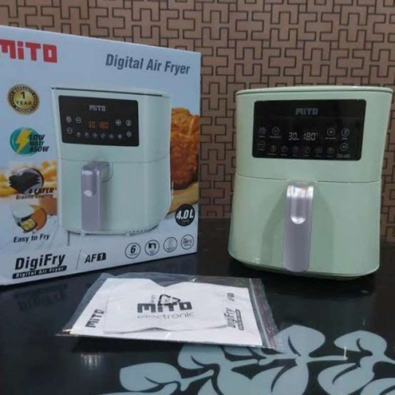 Jual BEST PROMO MITO AF1 DIGITAL AIR FRYER 4 LITER LOW WATT DAN GARANSI ...